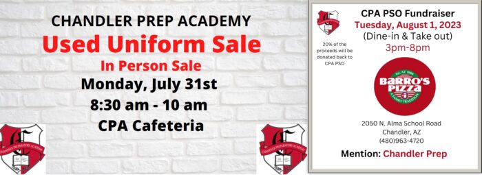 Back To School Event Info - Great Hearts Chandler Prep, Serving Grades 6-12